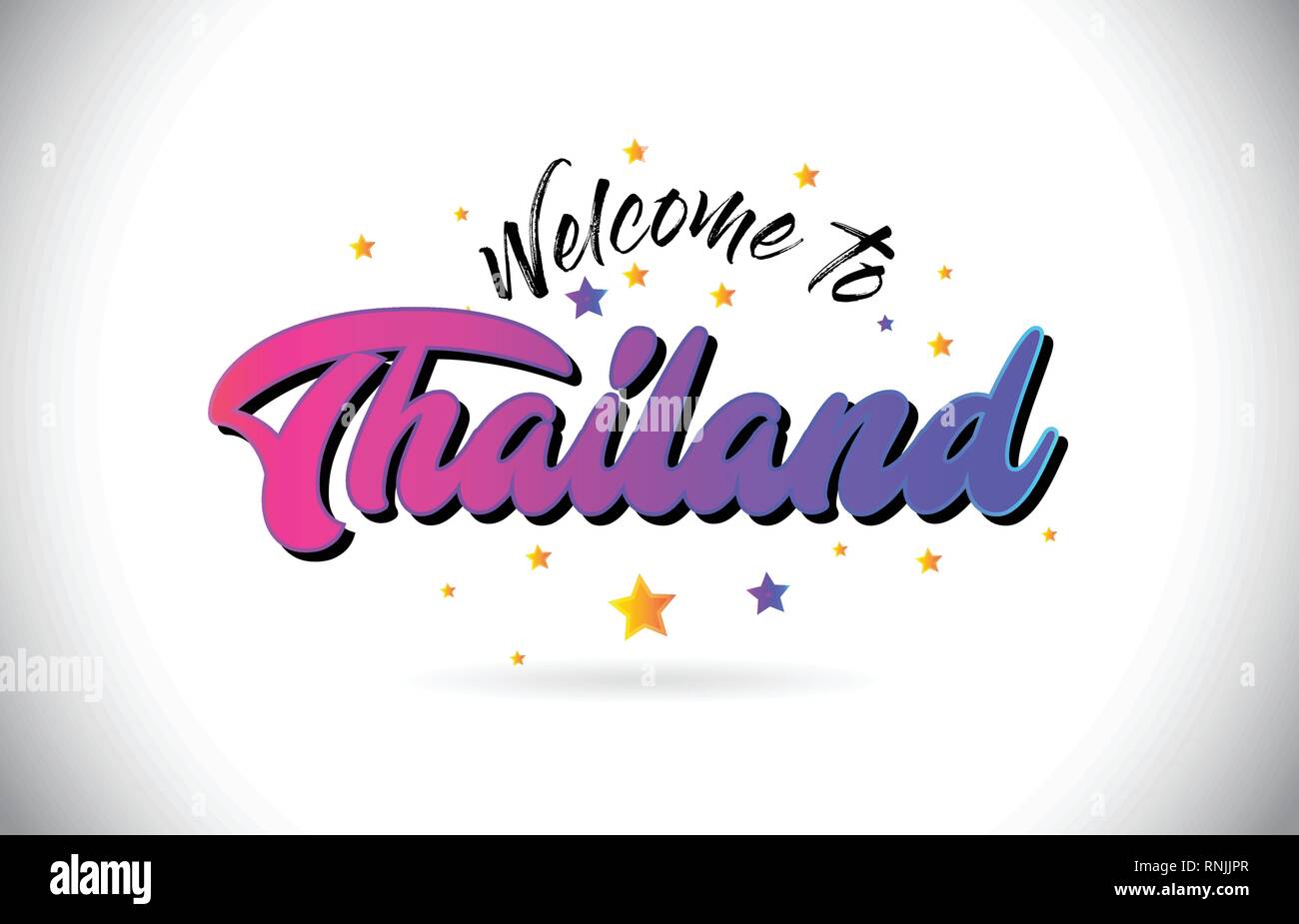 Welcome to thailand Stock Vector Images - Alamy