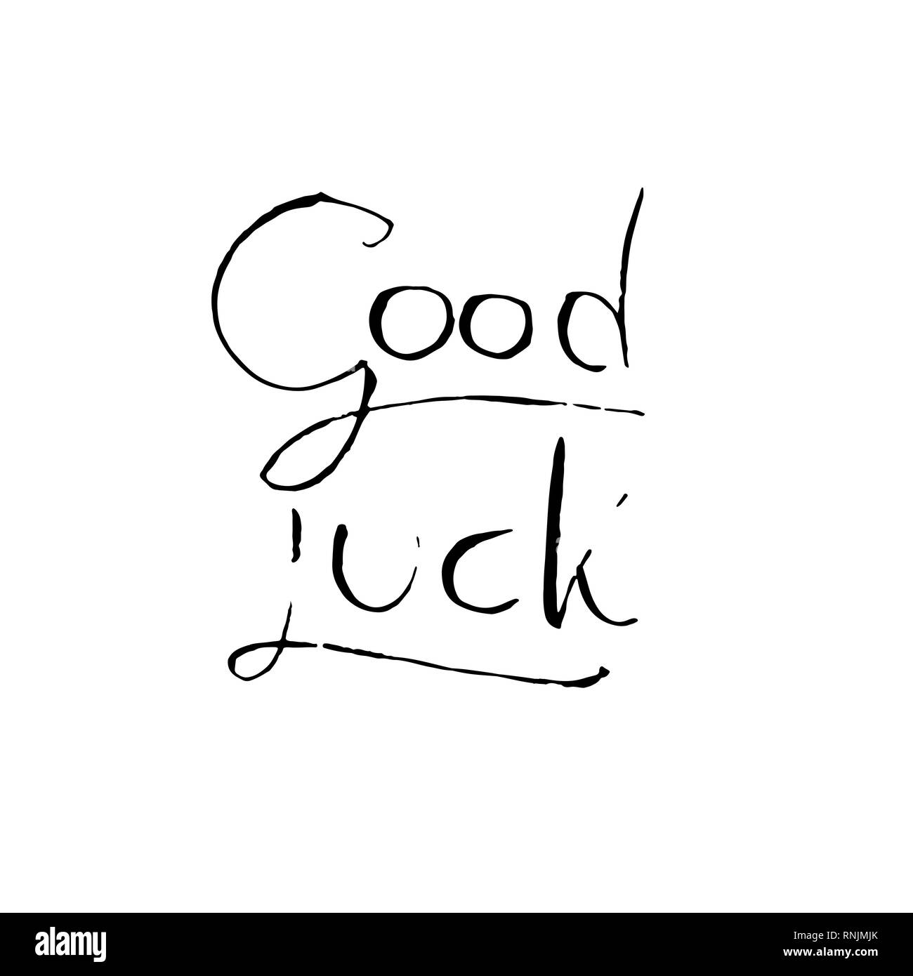 Good luck sign Black and White Stock Photos & Images - Alamy