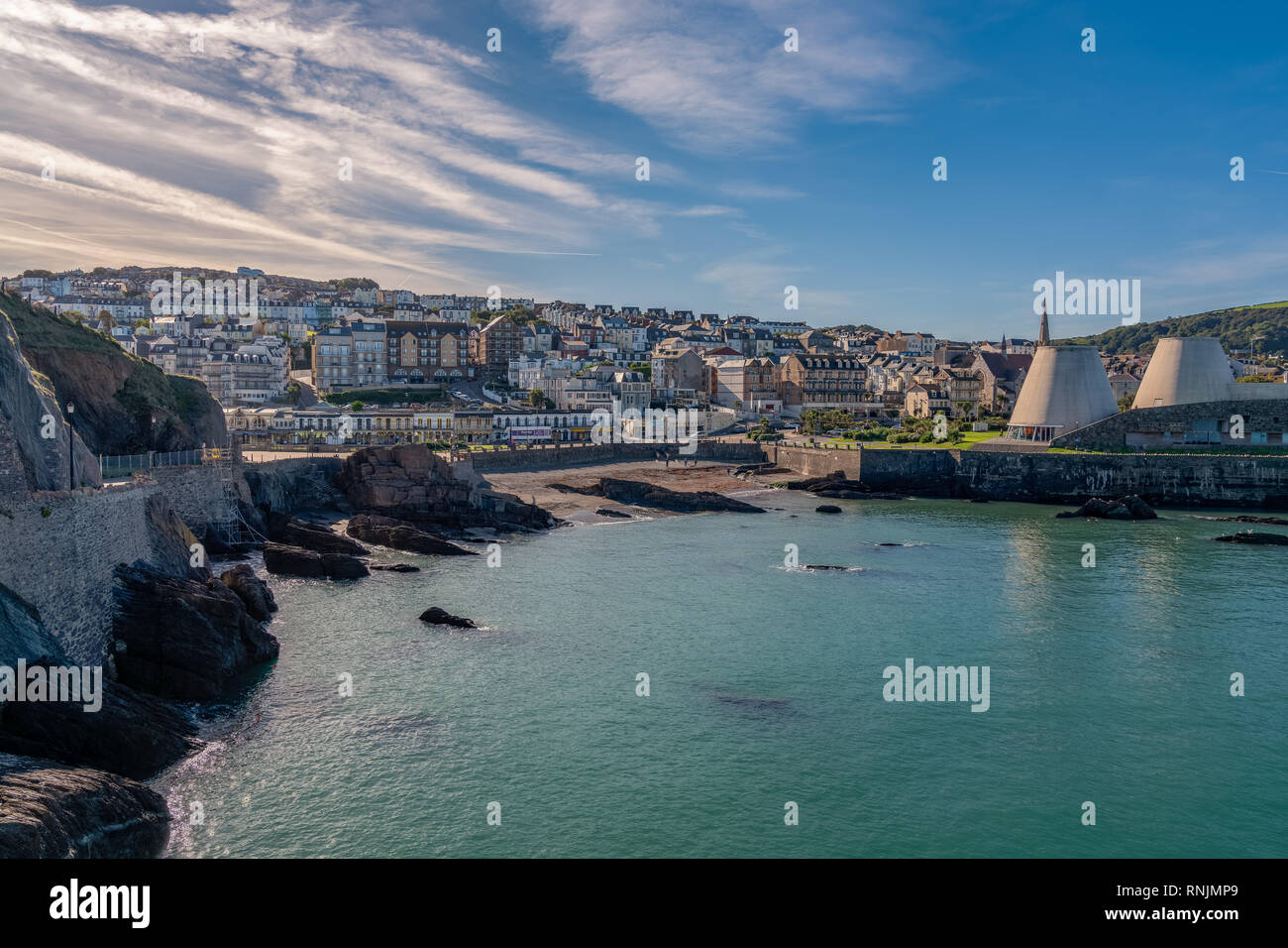 Ilfracombe, Devon, England, UK - September 29, 2018: View from Capstone ...