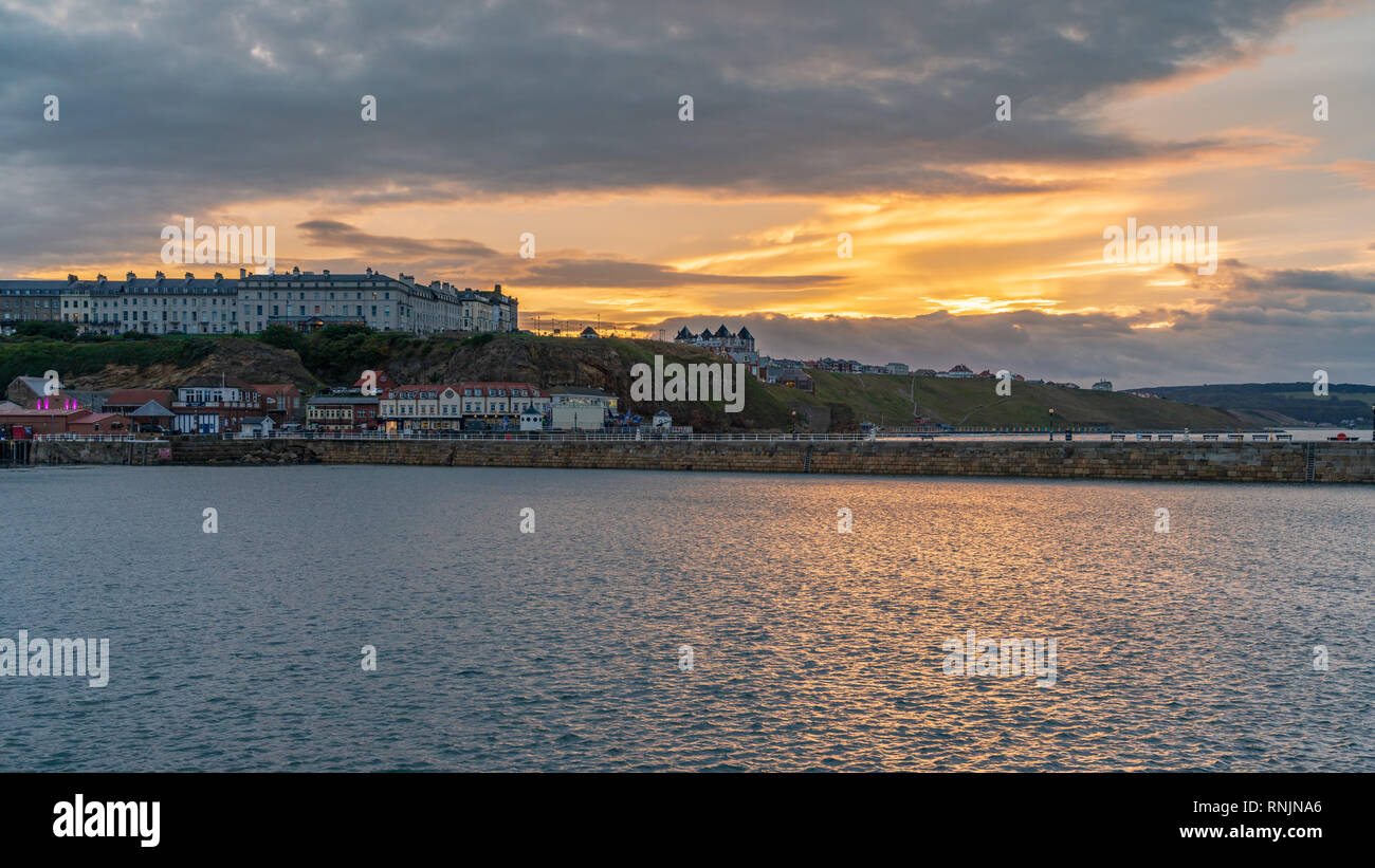 Whitby, North Yorkshire, England, UK - September 13, 2018: View towards ...