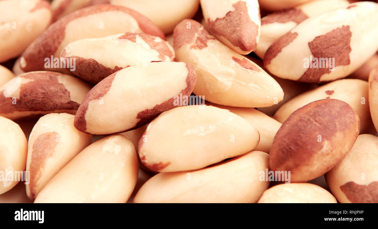 Close up picture of Brazil nuts, food background Stock Photo - Alamy