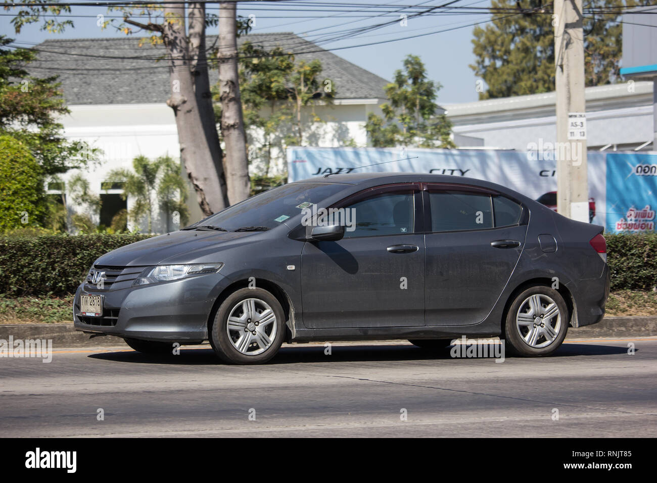 Chiangmai, Thailand - February 4 2019: Private Honda City Compact car ...