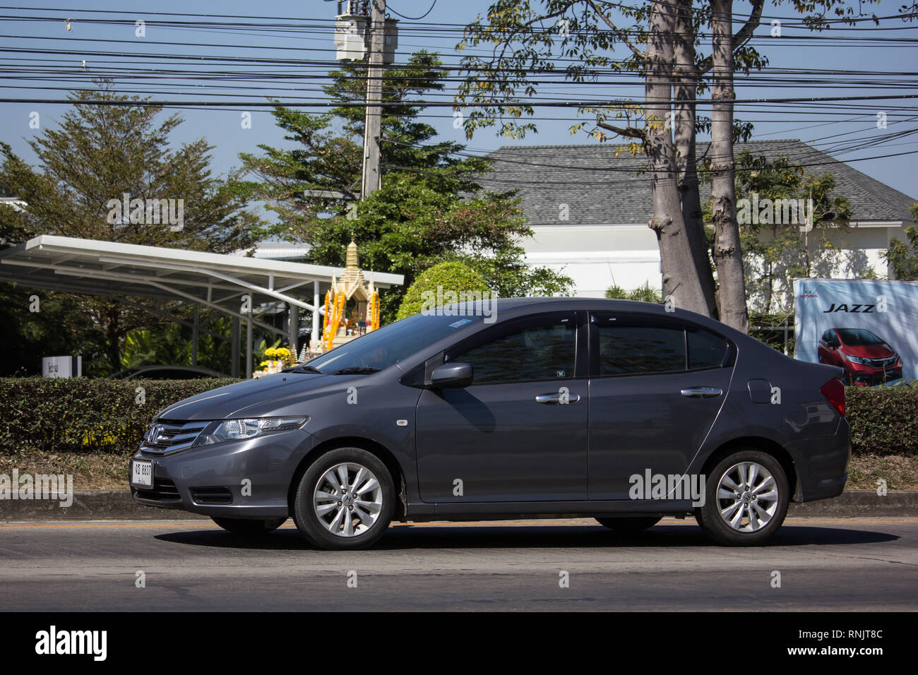 Chiangmai, Thailand - February 4 2019: Private Honda City Compact car ...