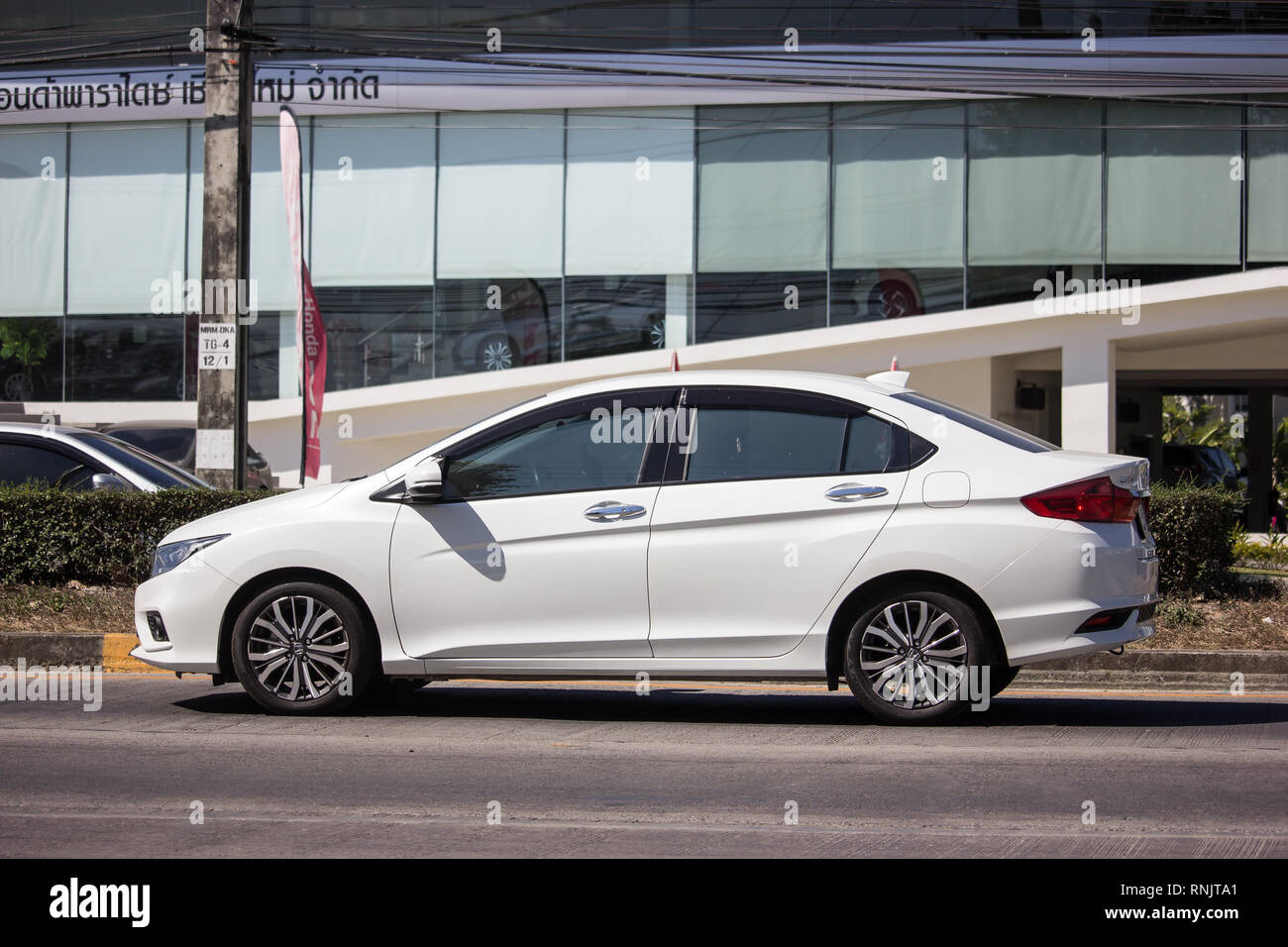 Chiangmai, Thailand - February 4 2019: Private Honda City Compact car ...