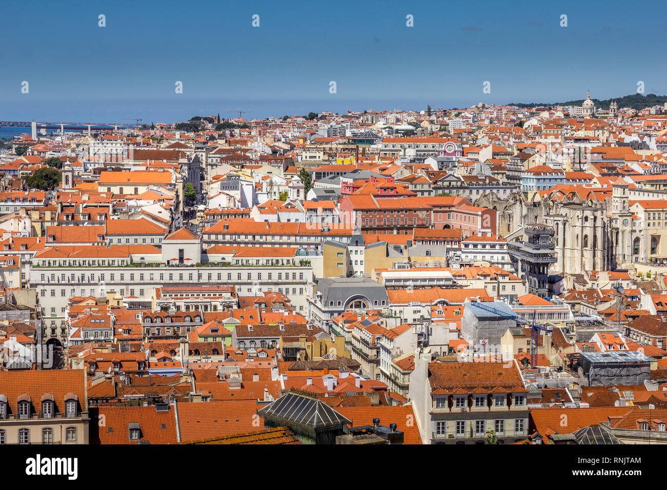 Aerial view of Lisbon, Portugal Stock Photo - Alamy