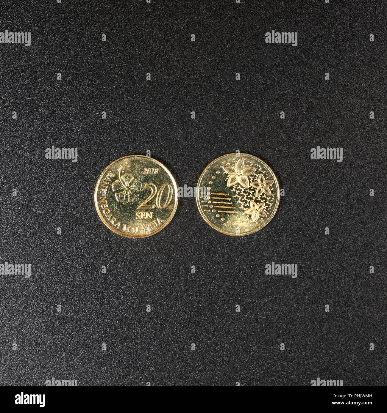 A 20 Sen coin of Malaysian Ringgit Stock Photo - Alamy