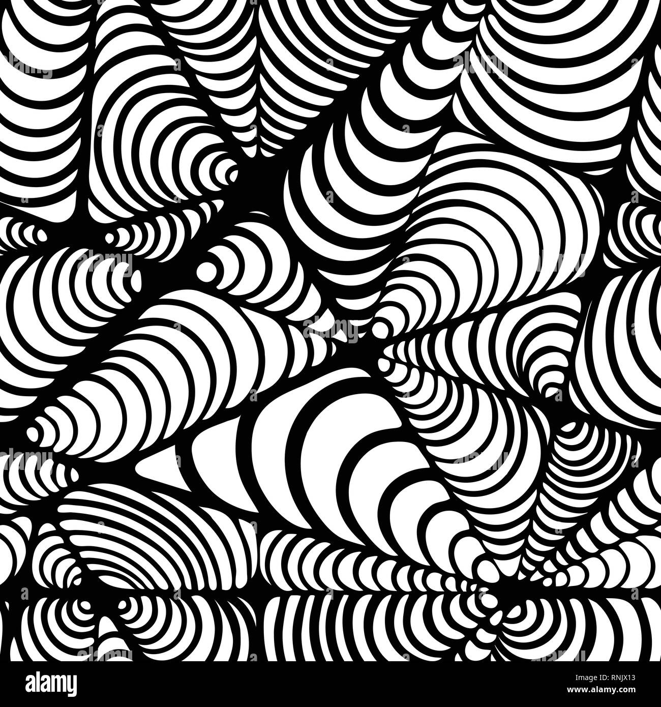 Abstract black and white seamless pattern Stock Vector Image & Art - Alamy