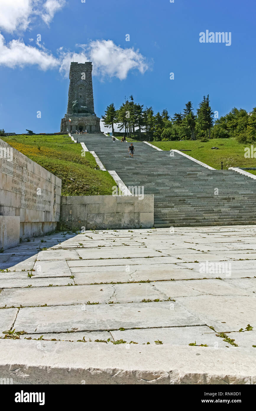 SHIPKA, BULGARIA - JULY 6, 2018: Monument to Liberty Shipka and Balkan ...
