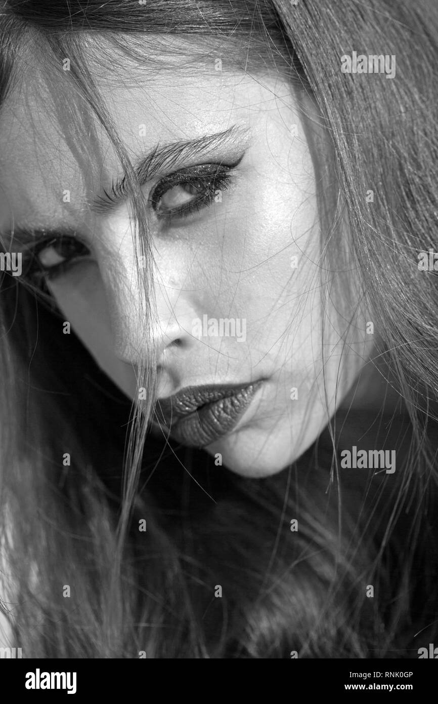 makeup trend and visage. makeup of fashionable woman Stock Photo - Alamy