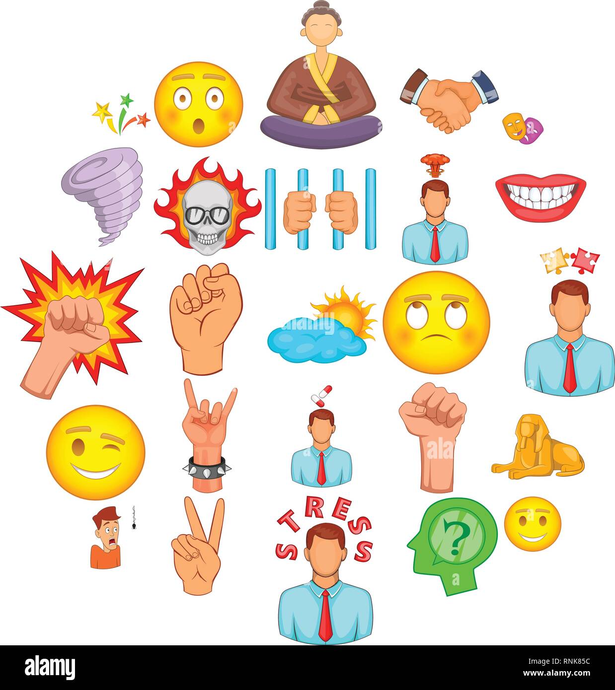 Belief icons set, cartoon style Stock Vector Image & Art - Alamy