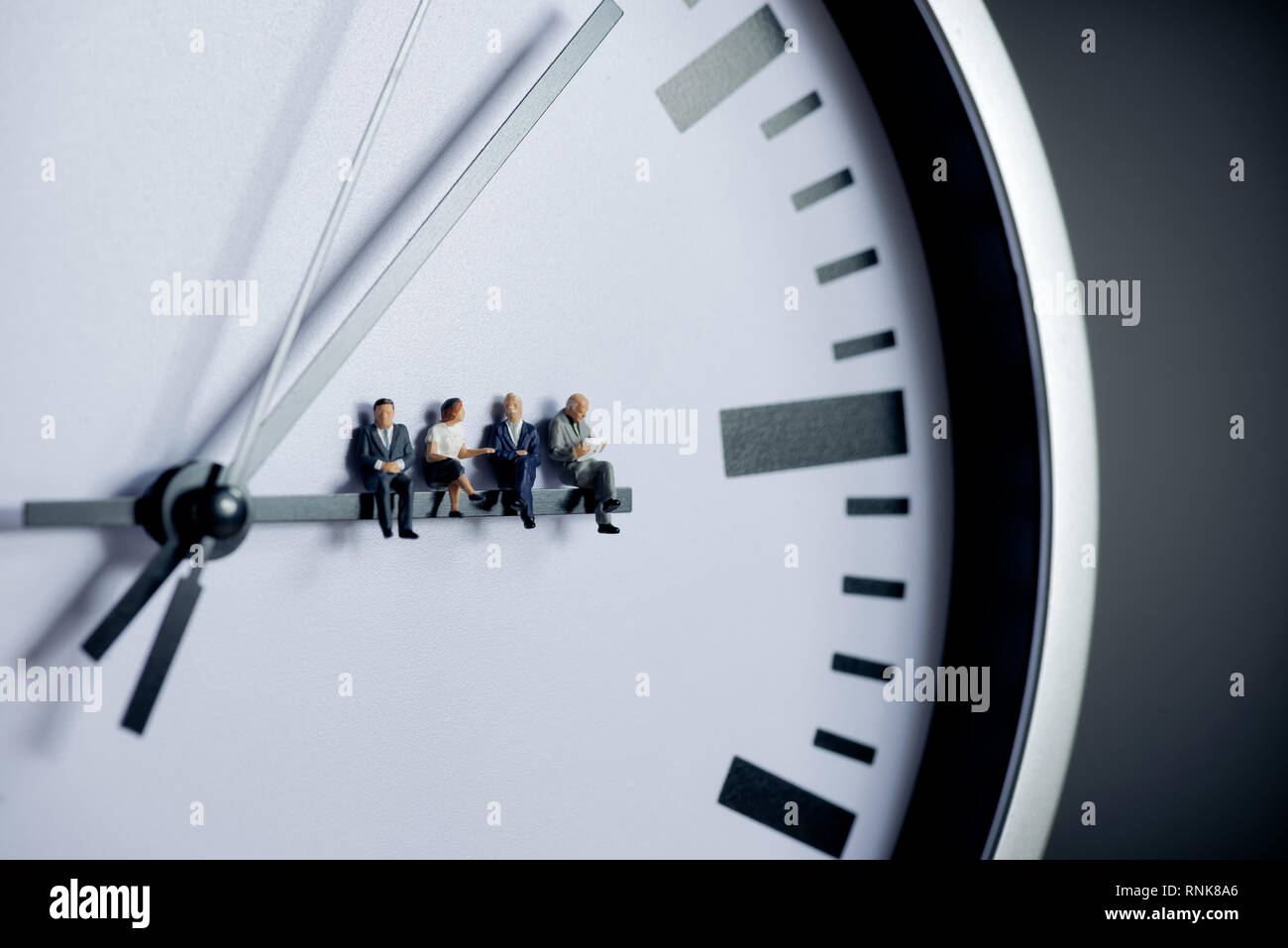 Project management, team work and time management concept Stock Photo ...
