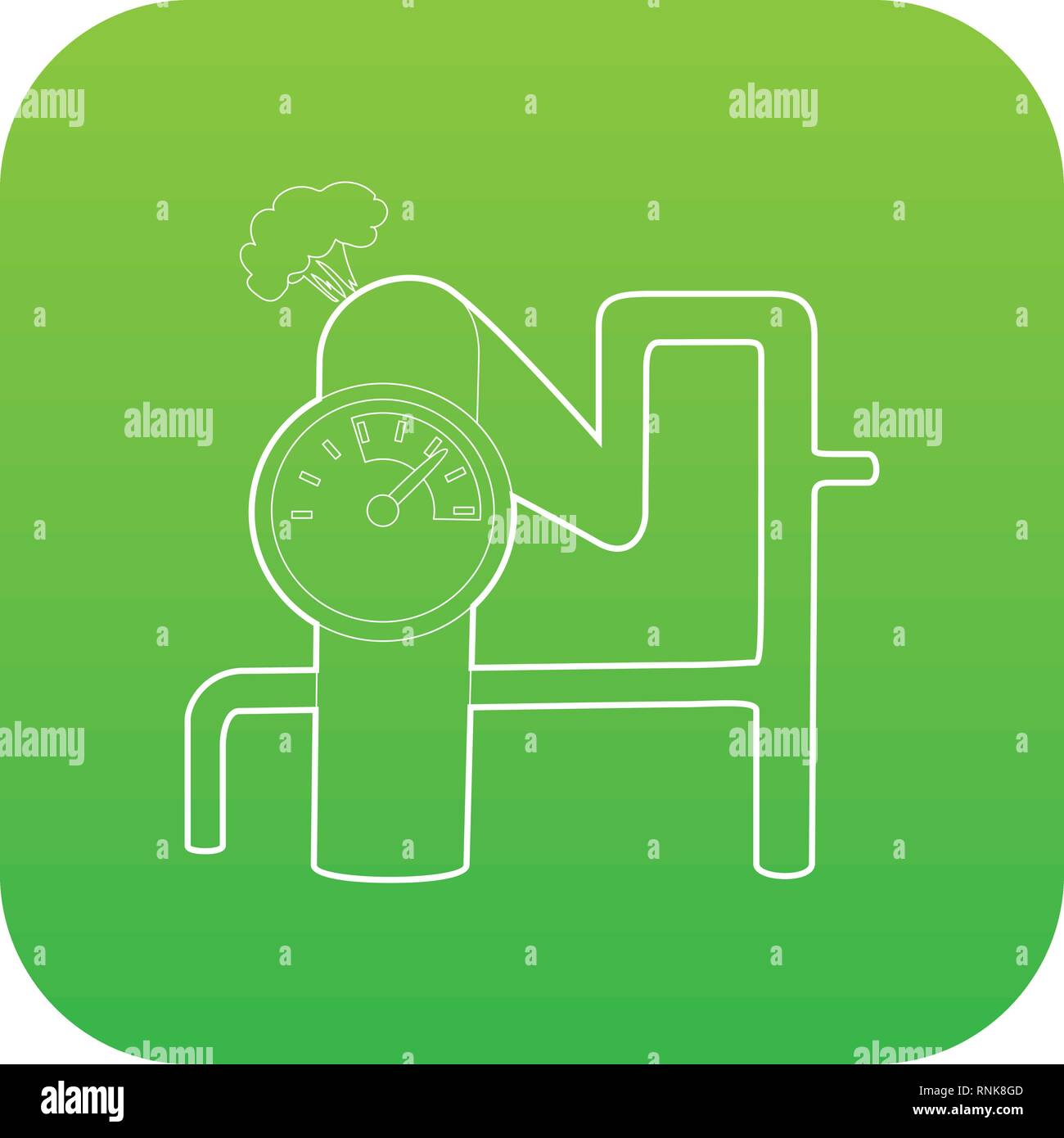 Indicator icon green vector Stock Vector Image & Art - Alamy