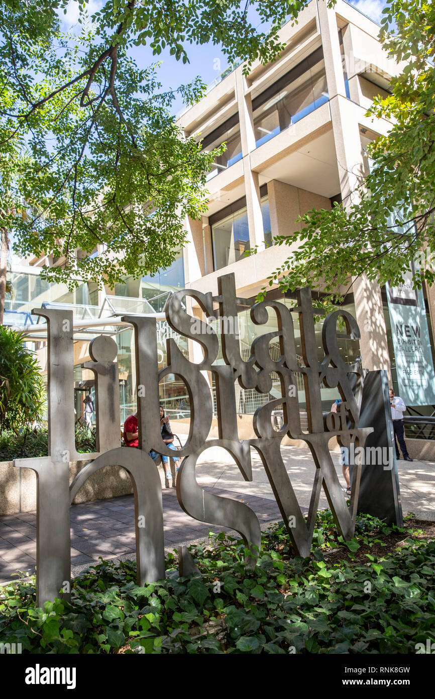 State library of New South Wales NSW on Macquarie street in Sydney city ...