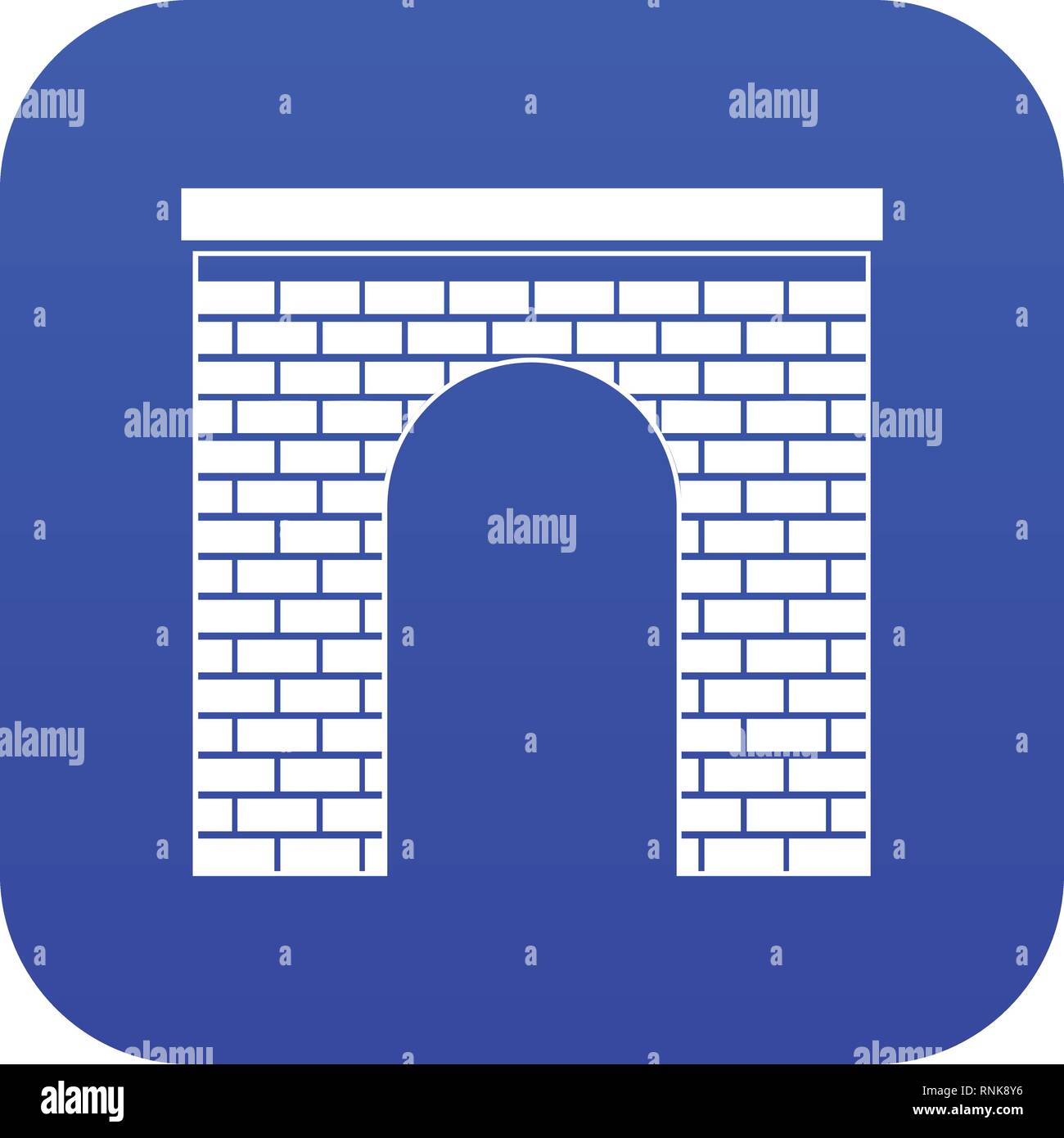 Arch icon digital blue Stock Vector Image & Art - Alamy