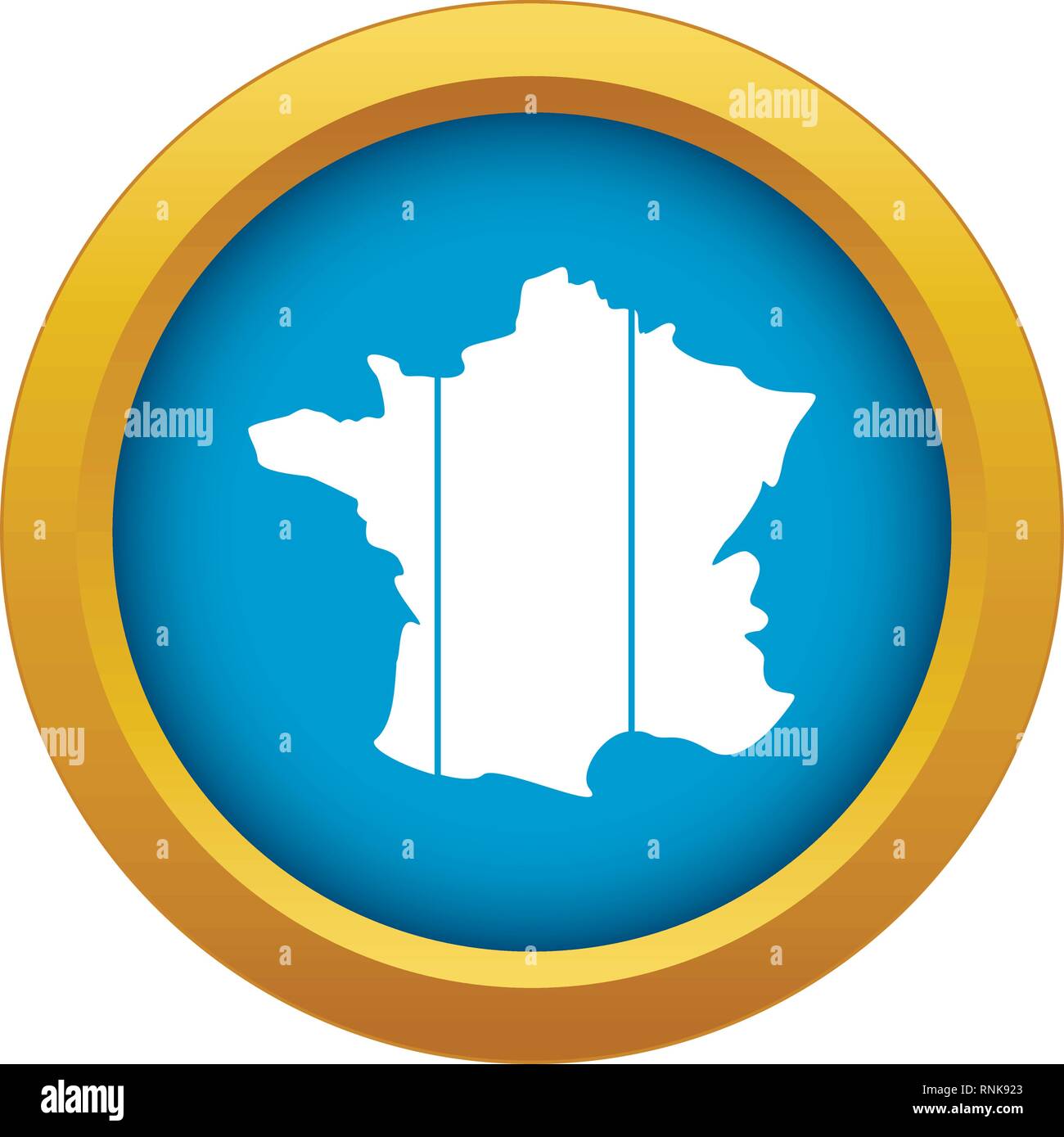 France icon blue vector isolated Stock Vector Image & Art - Alamy