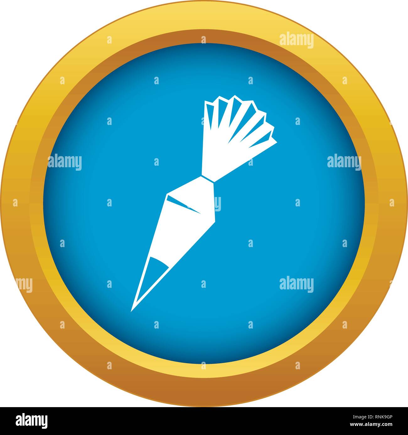 Cotton icing bag icon blue vector isolated Stock Vector Image & Art - Alamy