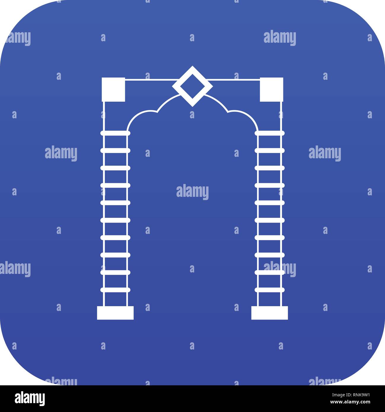 Arch icon digital blue Stock Vector Image & Art - Alamy