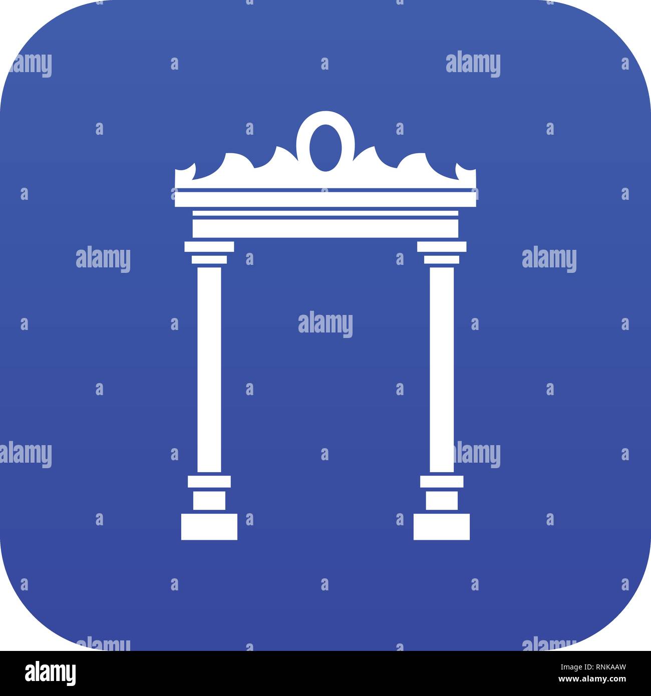 Arch icon digital blue Stock Vector Image & Art - Alamy