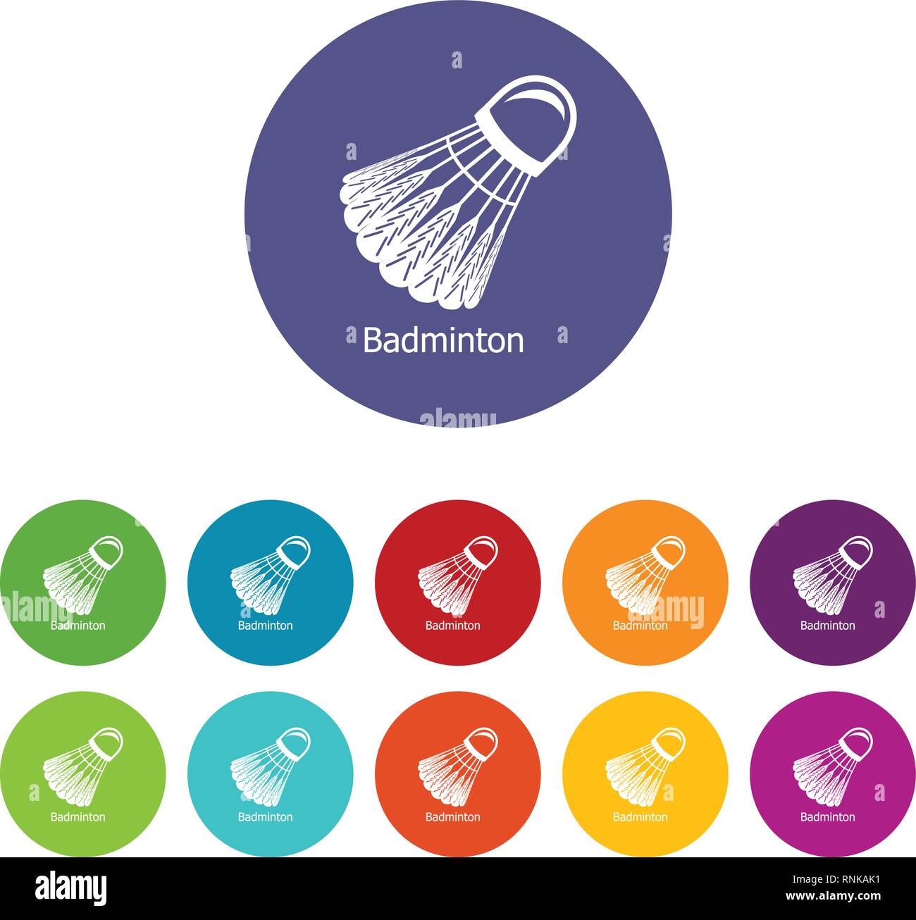 Badminton shuttlecock clipart Stock Vector Images - Alamy