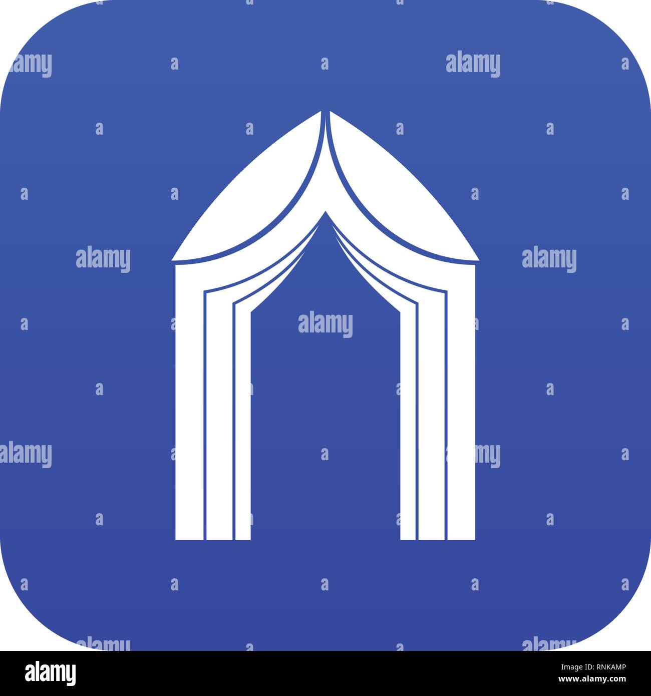 Arch icon digital blue Stock Vector Image & Art - Alamy
