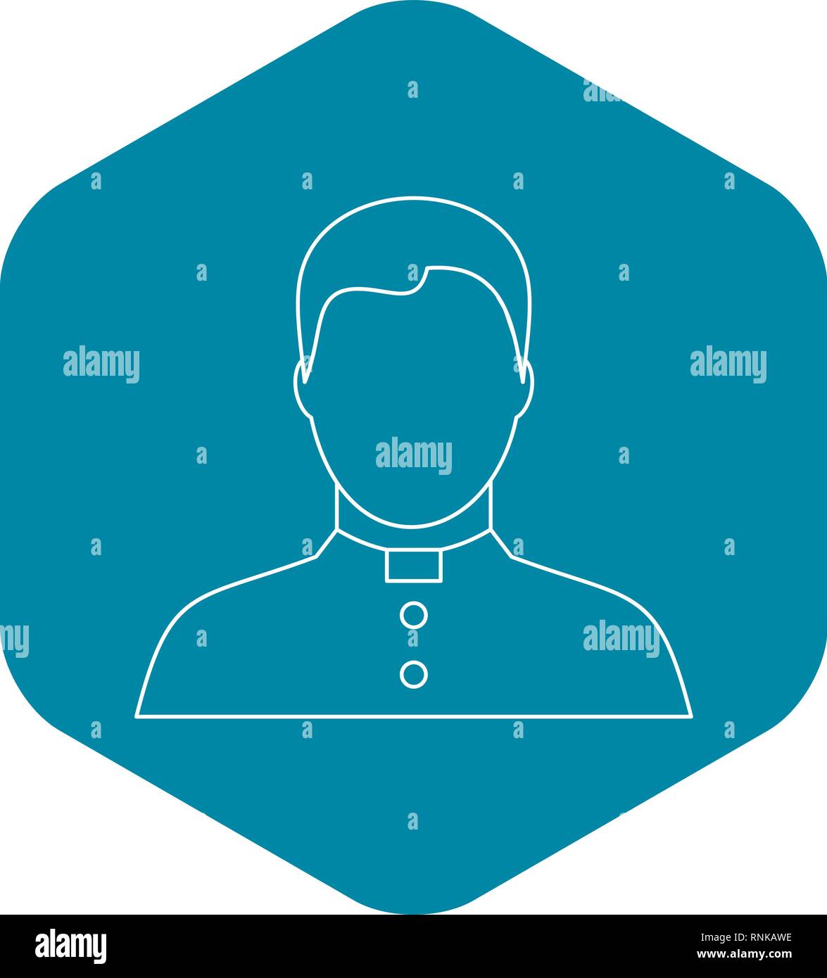 Catholic priest icon, outline style Stock Vector Image & Art - Alamy