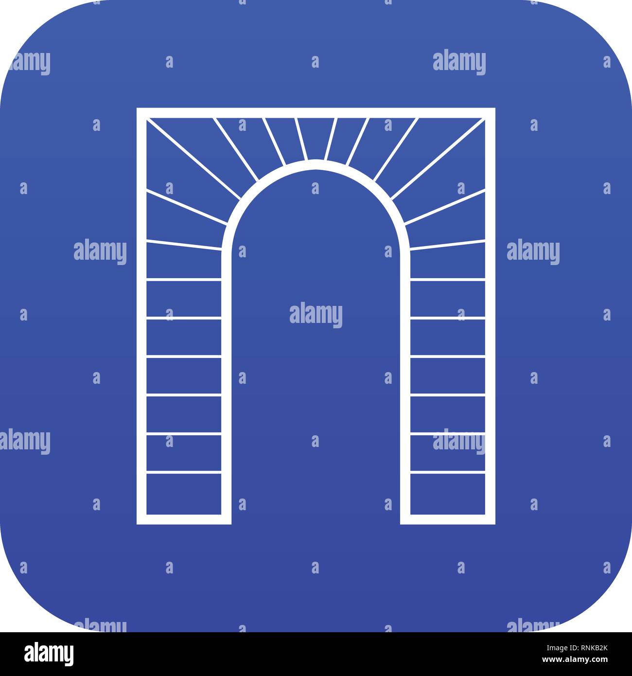 Arch icon digital blue Stock Vector Image & Art - Alamy