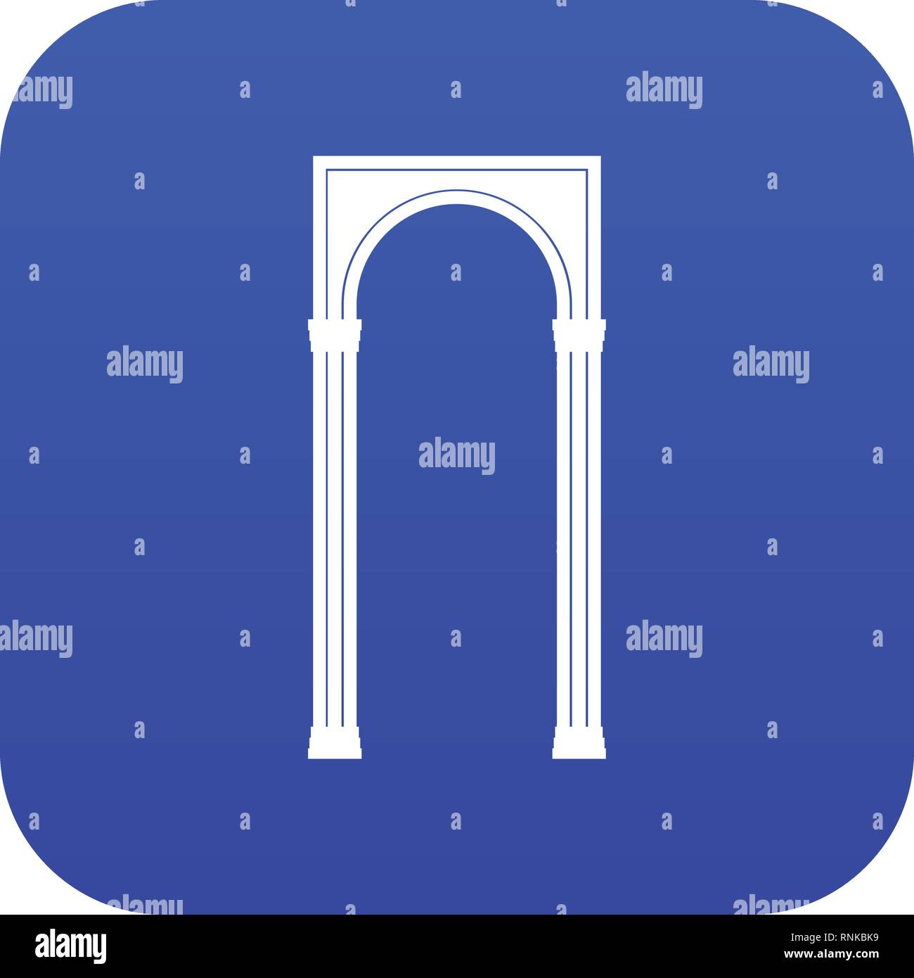 Arch icon digital blue Stock Vector Image & Art - Alamy