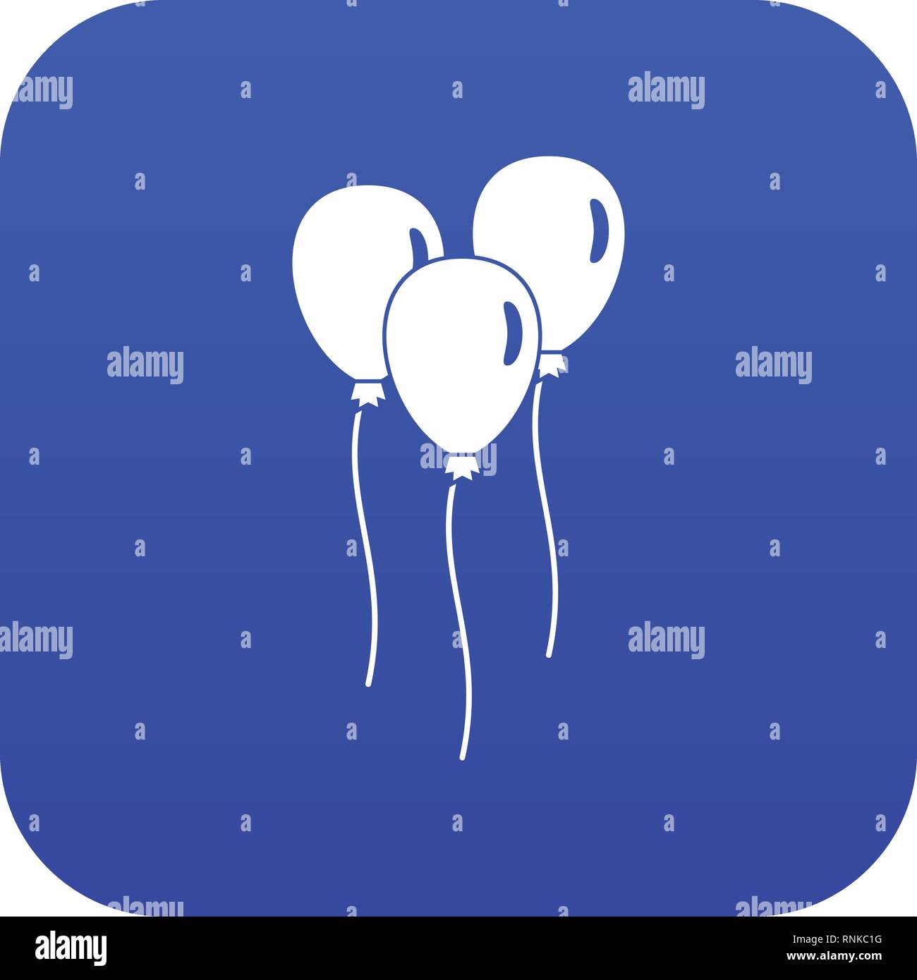Balloons icon digital blue Stock Vector Image & Art - Alamy
