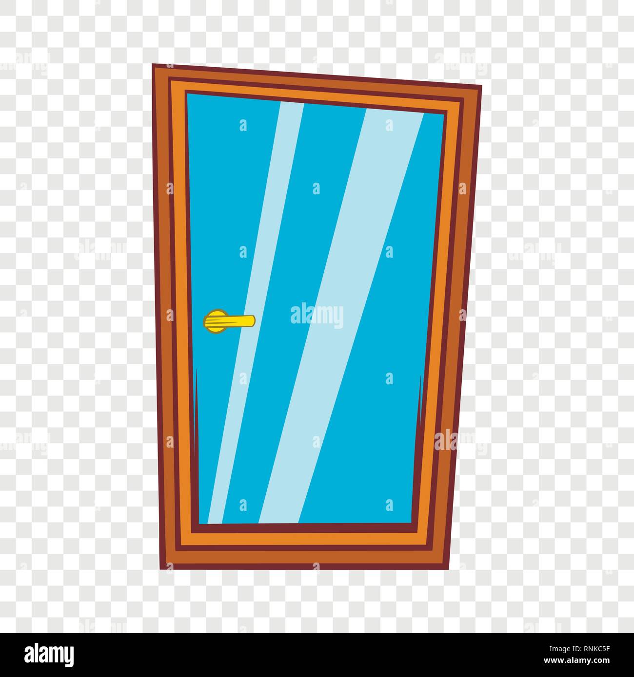 Glass door icon, cartoon style Stock Vector Image & Art - Alamy