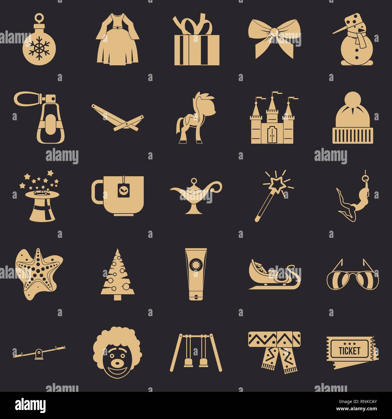 Little people icons set, simple style Stock Vector Image & Art - Alamy