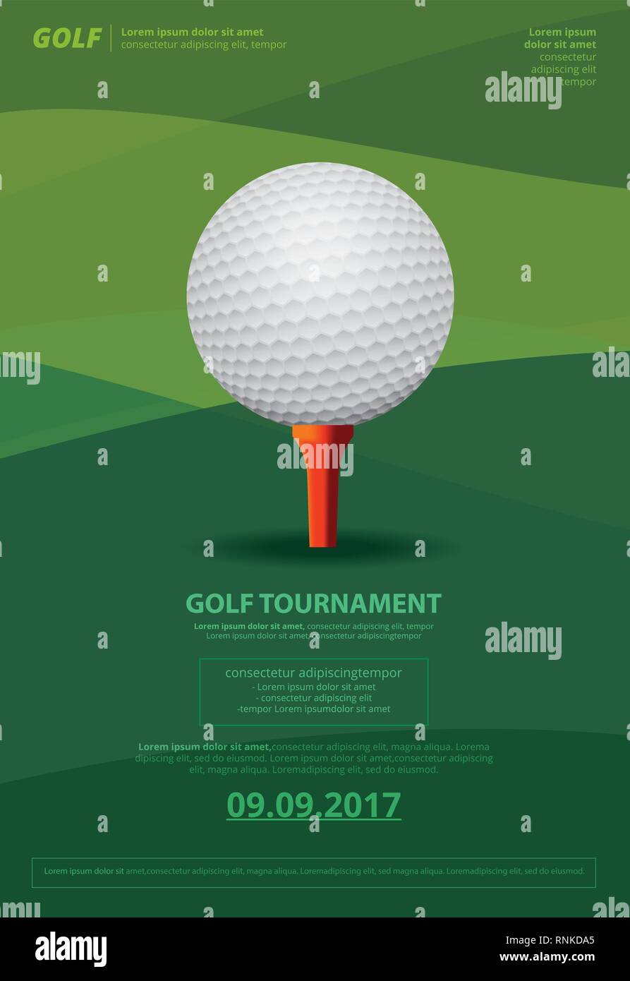 Poster Golf Championship Vector Illustration Stock Vector Image & Art ...