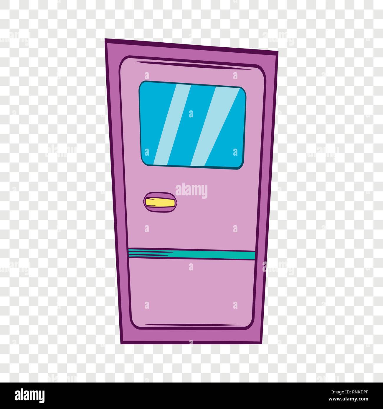 Train door icon, cartoon style Stock Vector Image & Art - Alamy