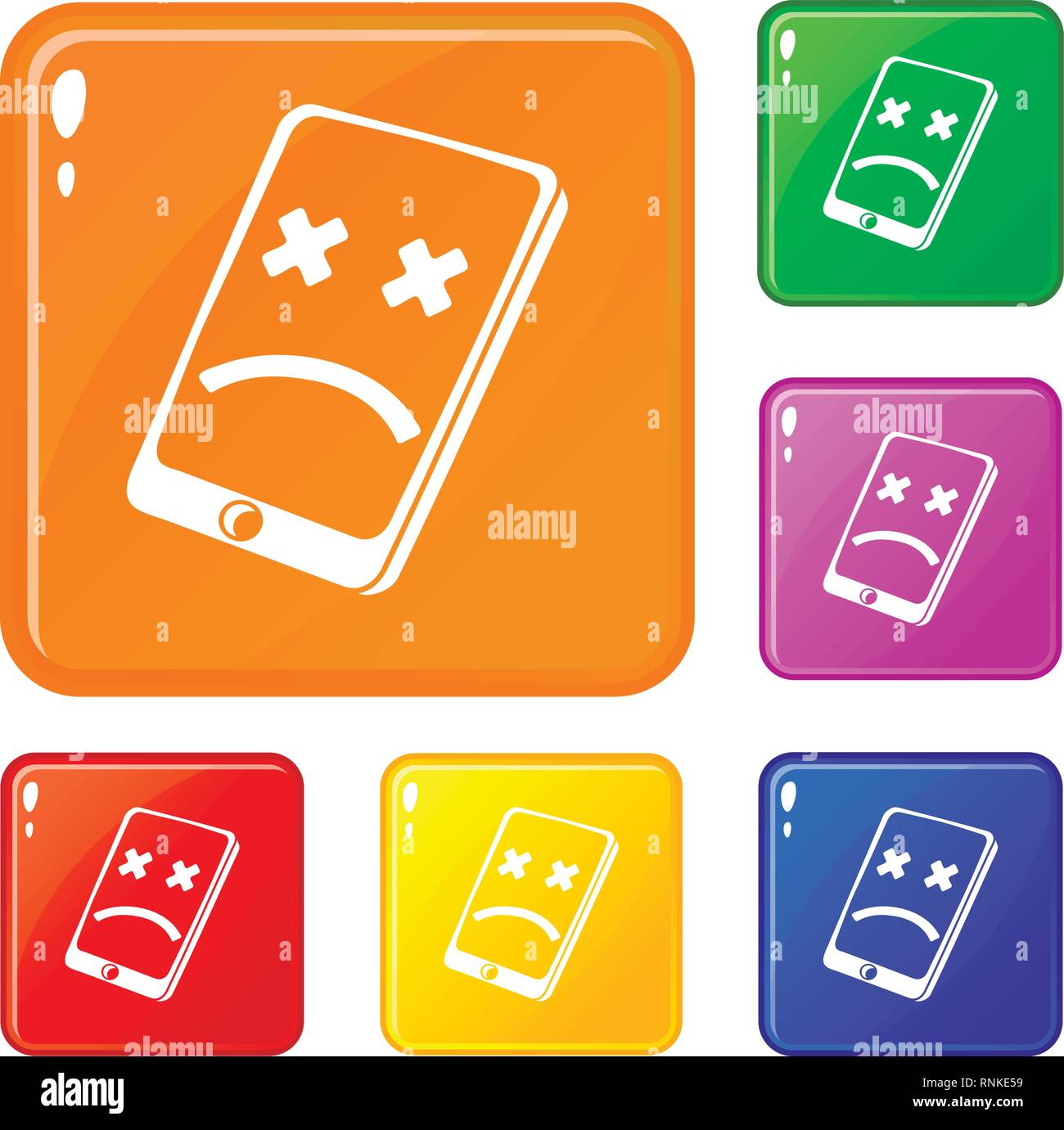 Dead smartphone icon simple hi-res stock photography and images - Alamy