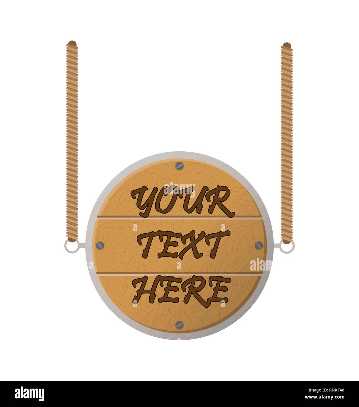 Rope tied to ring Stock Vector Images - Alamy