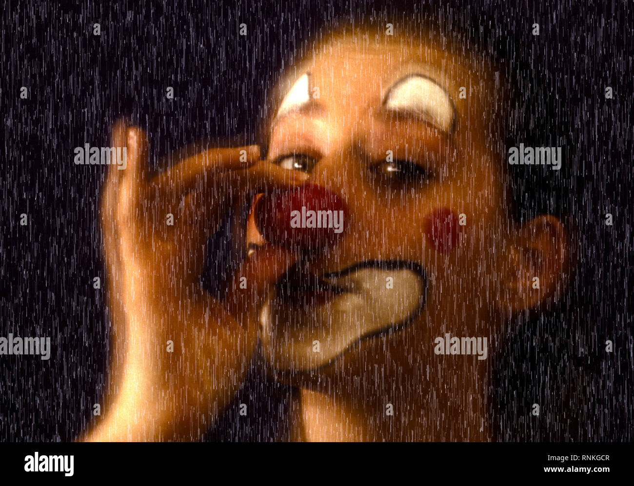 clown and rain Stock Photo - Alamy