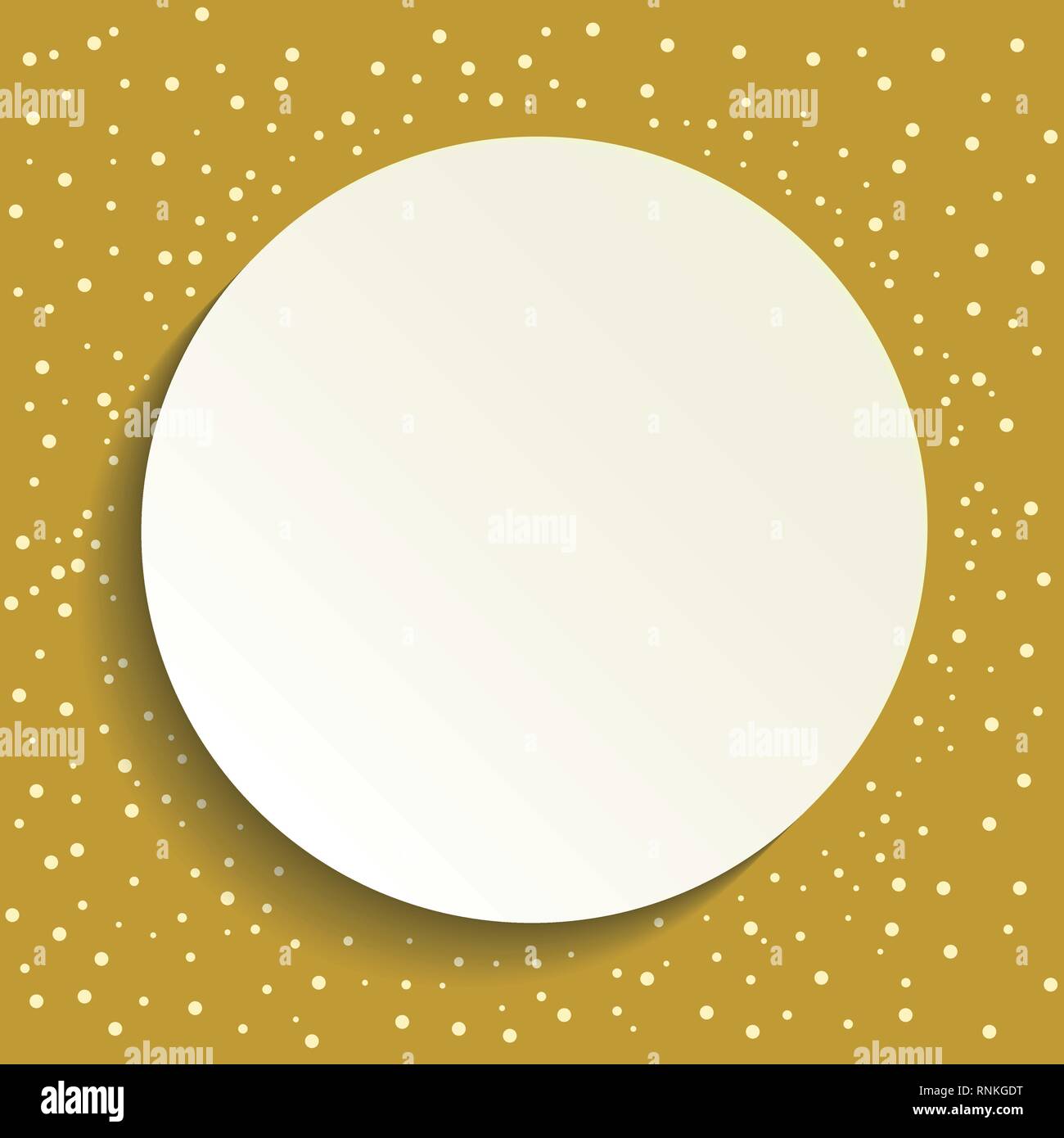 Greeting card gold frame Stock Vector Images - Alamy