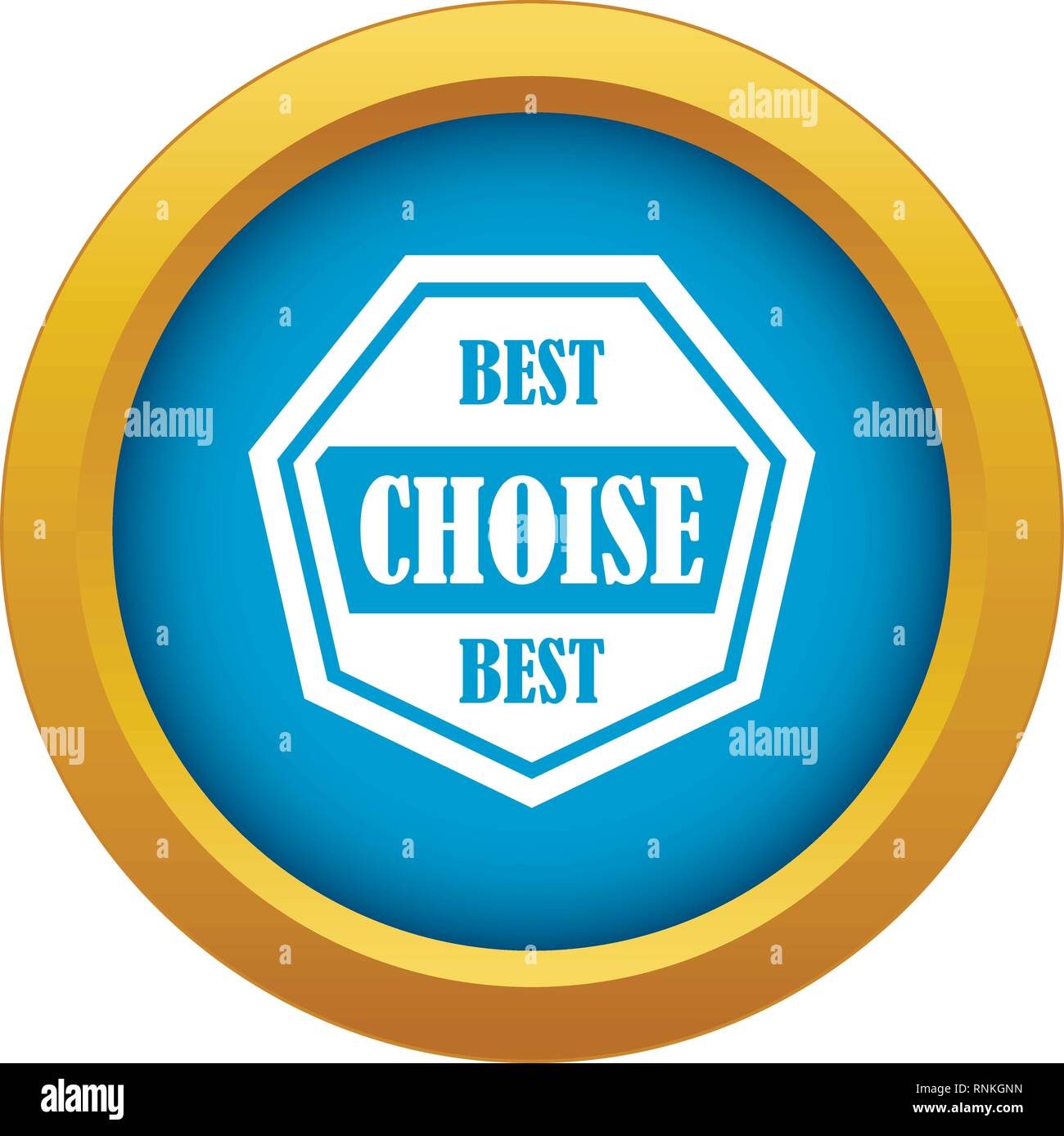 Best choise label icon blue vector isolated Stock Vector Image & Art ...