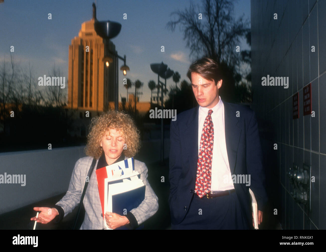 VAN NUYS, CA - JANUARY 10: Attorney Leslie Abramson and journalist ...
