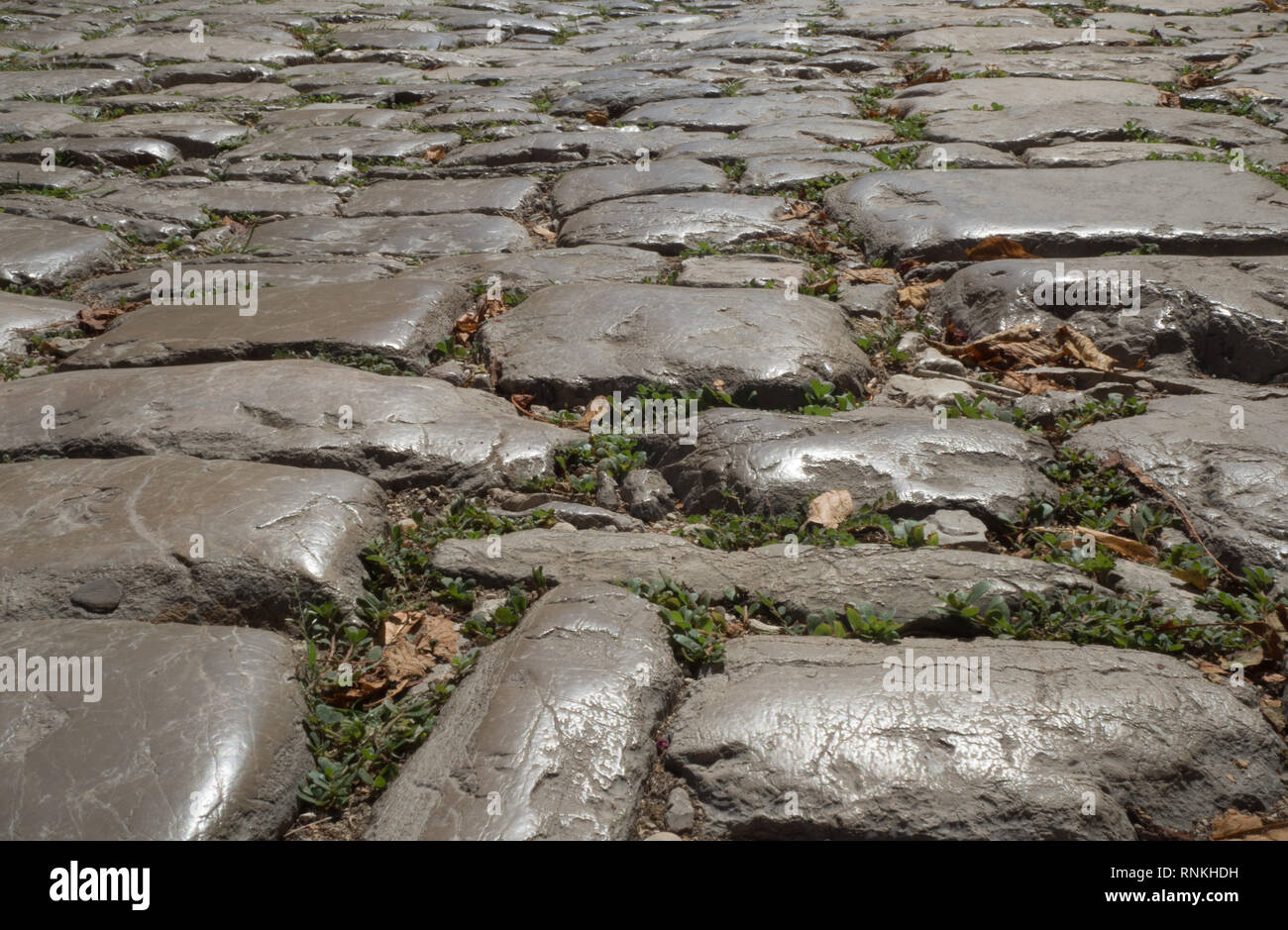 Old cobblestone path Stock Photo - Alamy