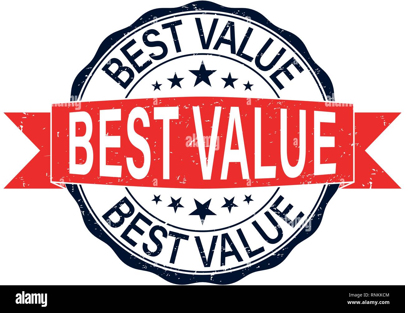 red rubber web stamp with stars on white background Stock Vector Image ...