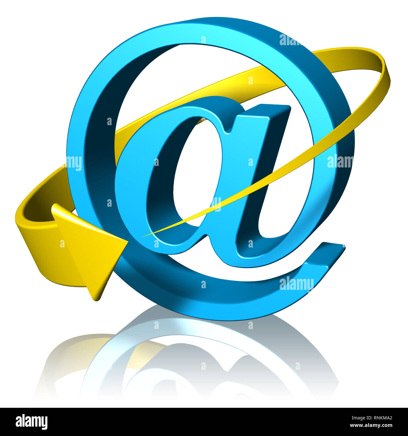 Email sign 3d globe hi-res stock photography and images - Alamy