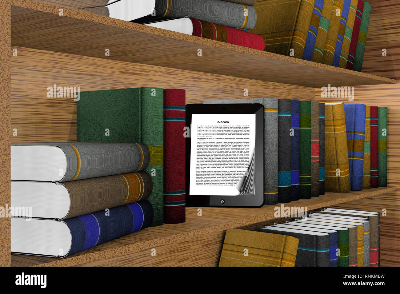 Ebook reader illustration hi-res stock photography and images - Alamy