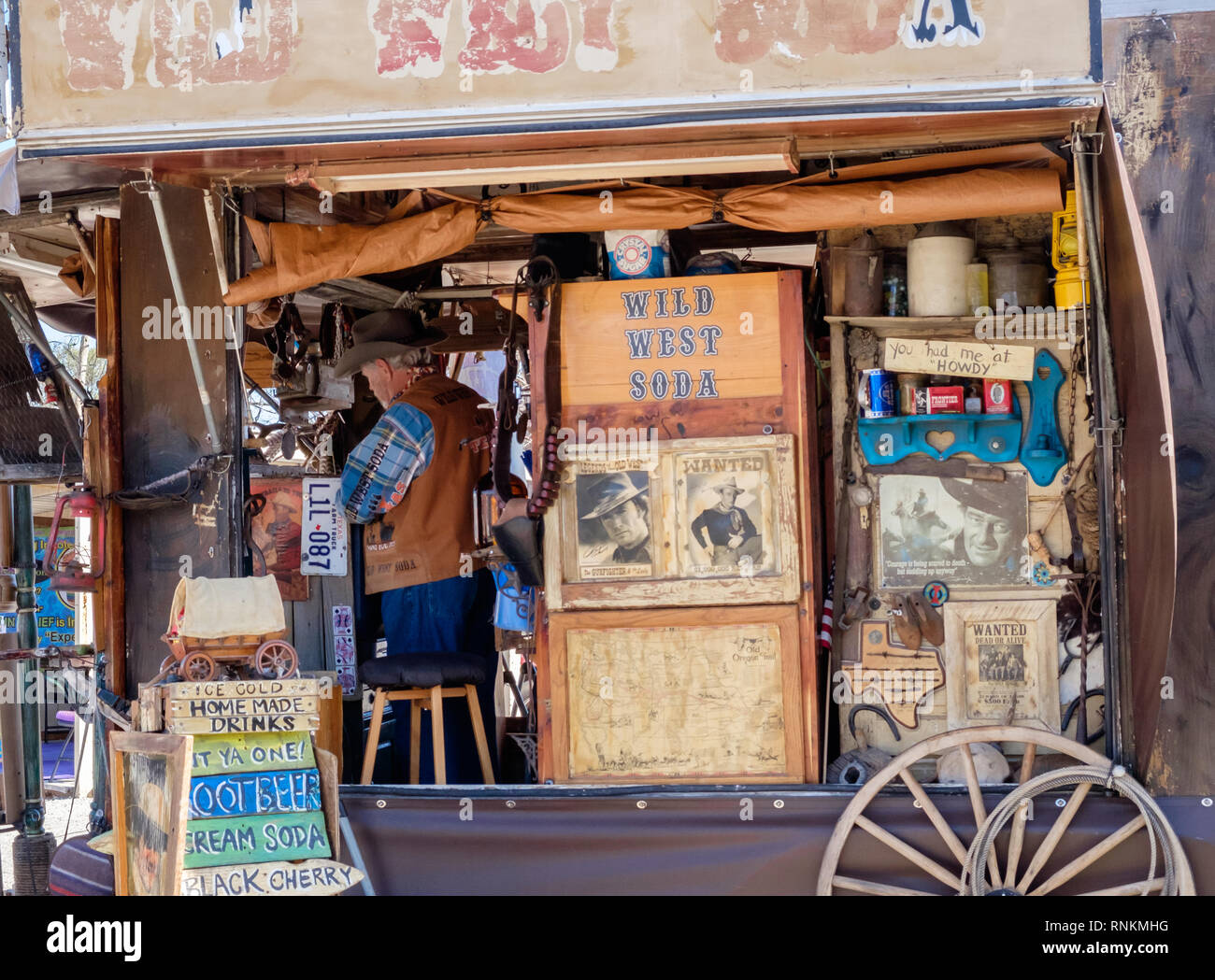 Wild West Soda Market Booth at Third Monday Trade Days Market, McKinney ...