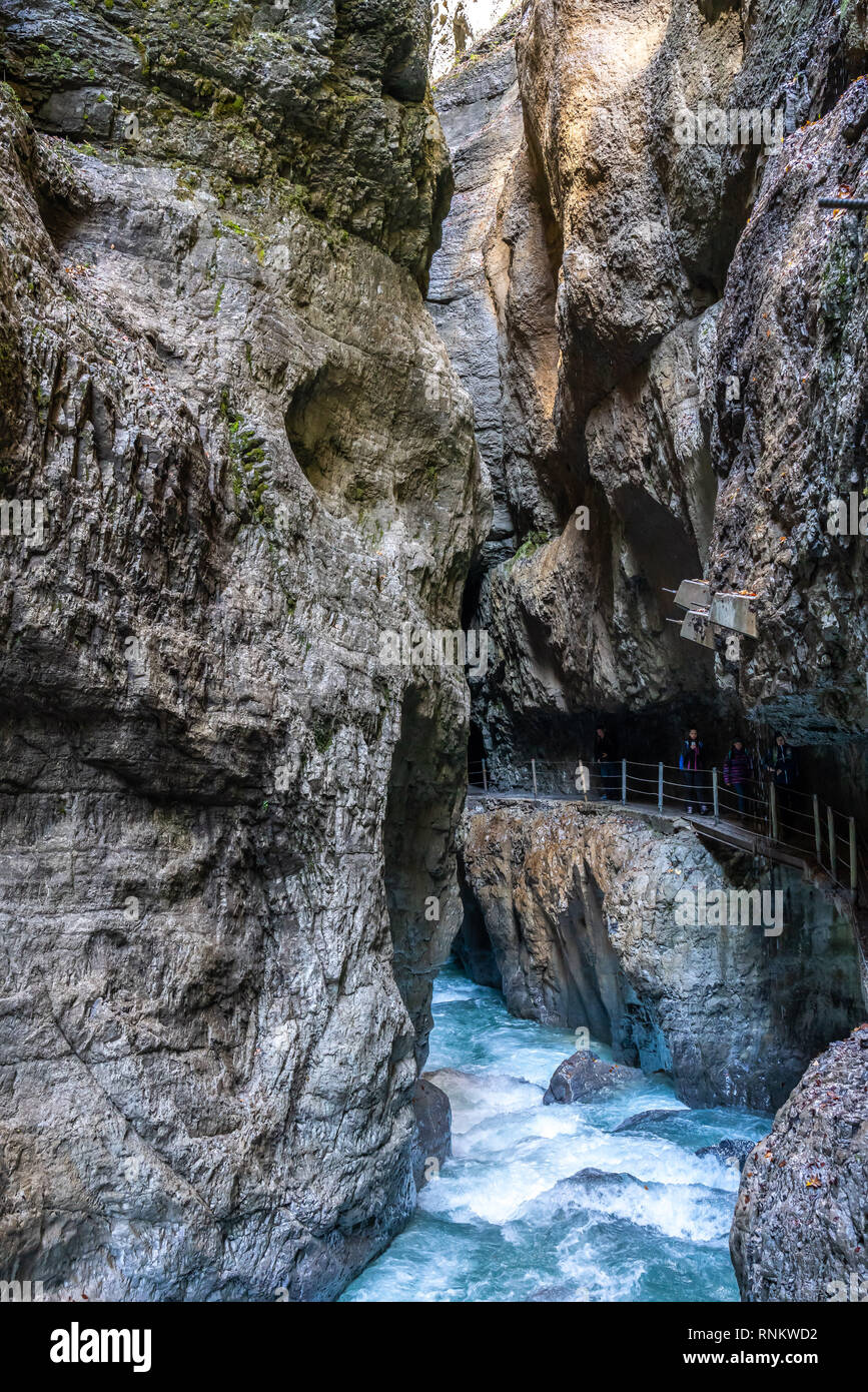 Hiking the Partnachklamm, Partnach Gorge in Garmisch-Partenkirchen ...