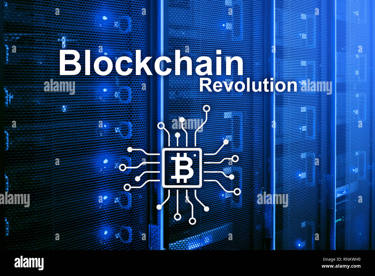 Blockchain revolution, innovation technology in modern business Stock ...