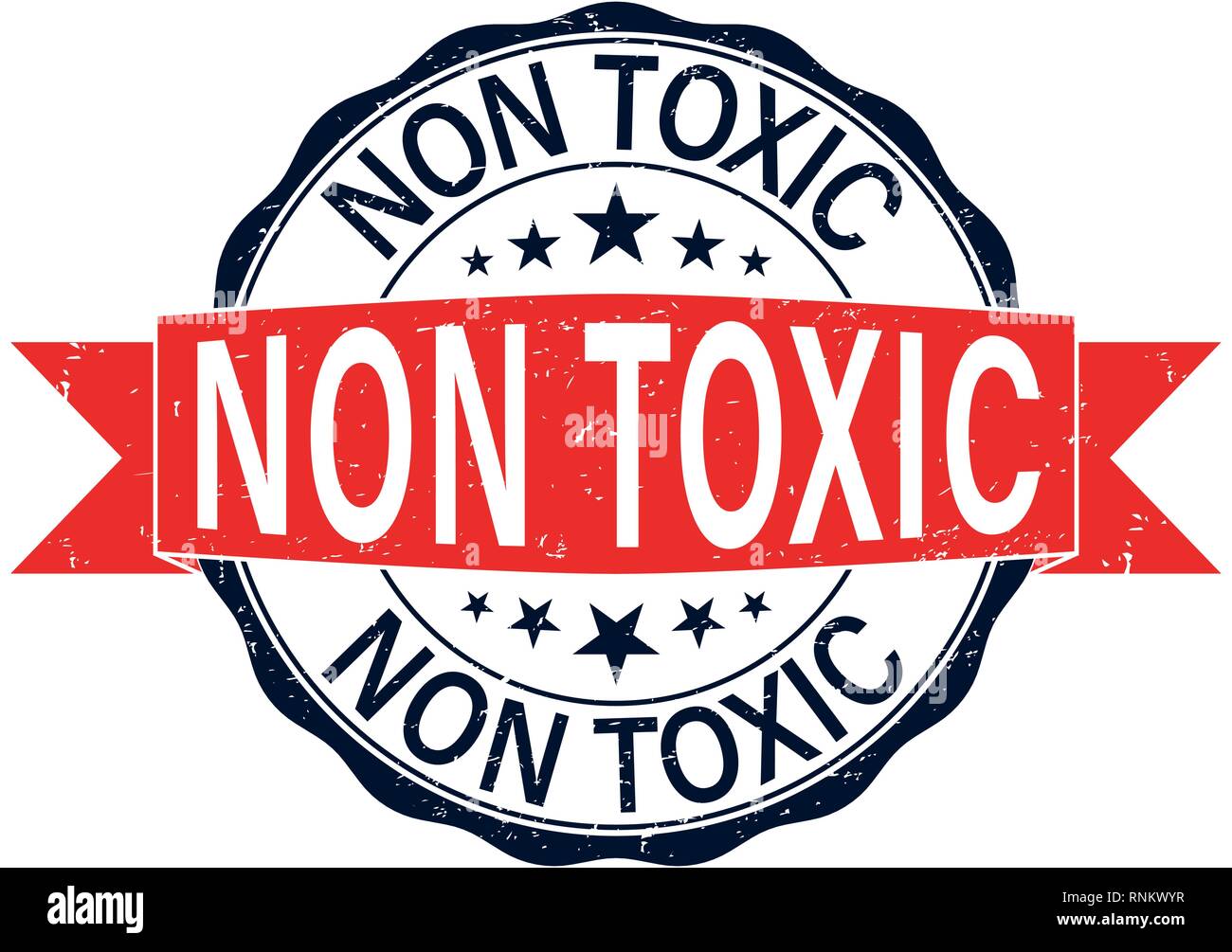 red rubber web stamp with stars on white background Stock Vector Image ...