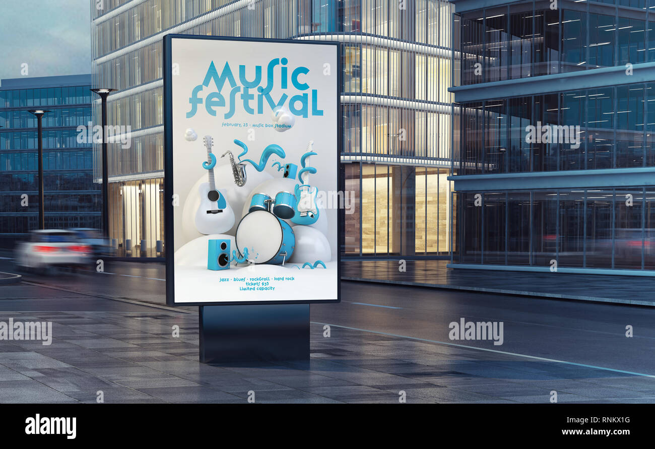 Billboard music festival hi-res stock photography and images - Alamy