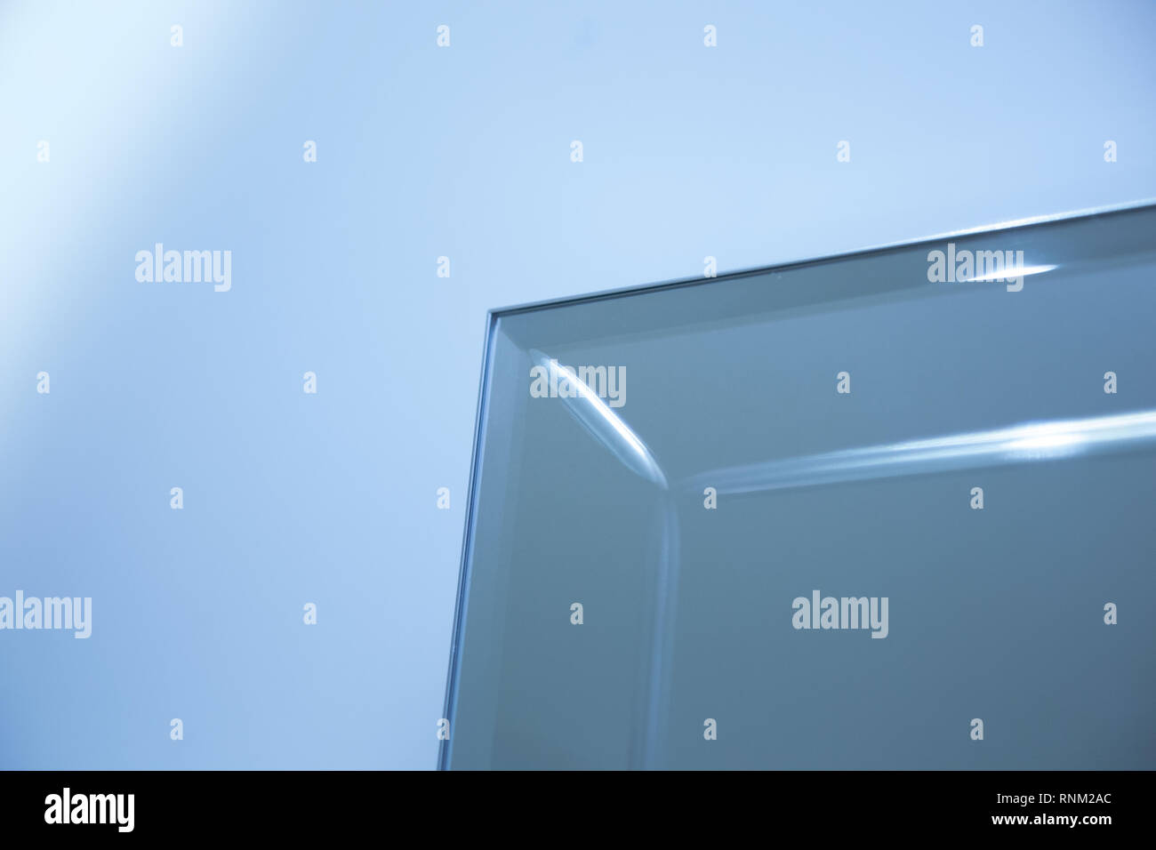 Glass, mirror reflection shapes and shadows. Close-up details Stock ...