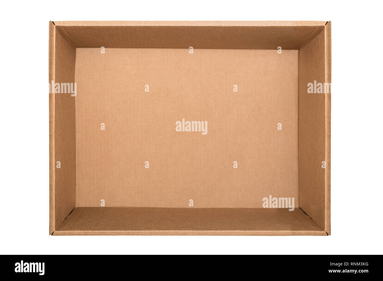 Flat rectangular cardboard box Cut Out Stock Images & Pictures - Alamy