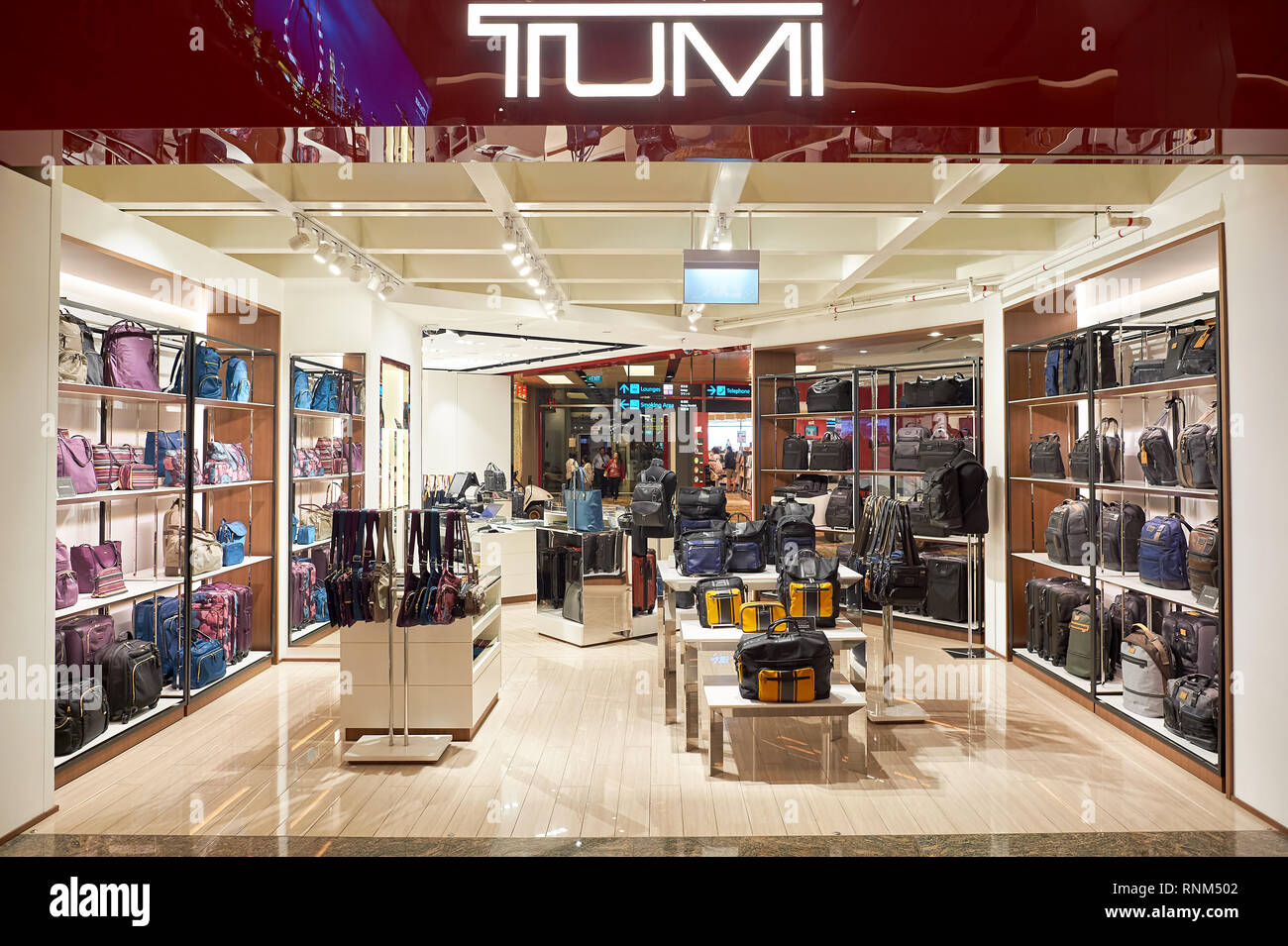 SINGAPORE - CIRCA NOVEMBER, 2015: interior of a store at Singapore ...